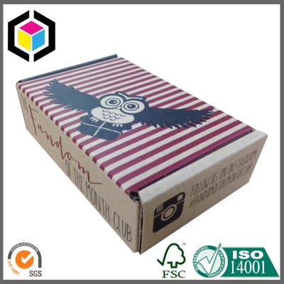 China Single Wall Corrugated Cardboard Shipping Box; Custom Color Print Mailing Box for sale