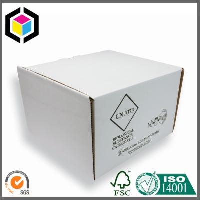 China White Color Corrugated Cardboard Packaging Box with Divided Inserts for Food for sale