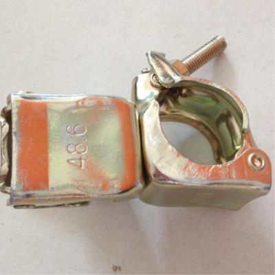 China Galvanized Double pressed Stamping Scaffolding Rapid Clamp swivel 48.3mm drop forged for sale