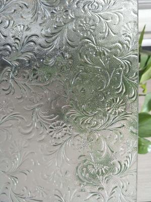 China 3.2mm 2mm Patterned Tempered Glass Patterned Figured Glass For Windows for sale