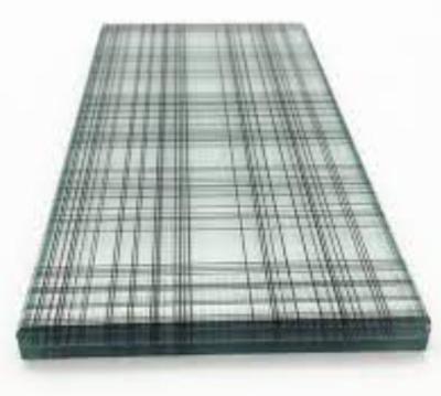 Cina Vetro laminato a filo di acciaio resistente alla frattura utilizzato per edifici di grandi dimensioni/edifici commerciali/alberghi/villa in vendita