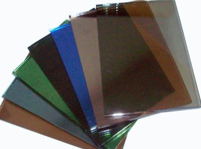 Cina Vetro galleggiante riflettente con blu scuro, verde scuro, verde francese, verde chiaro in vendita