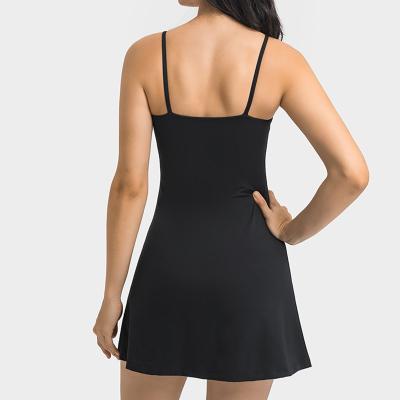 China Het Tennis Atletische Kleding van vrouwen met Gebouwd in de Trainingkleding van de Bustehouderoefening Te koop