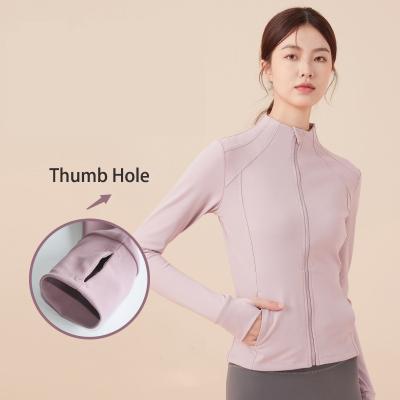 China Sneldrogende sportjas voor dames met volledige ritssluiting Ruiterbovenkleding Te koop
