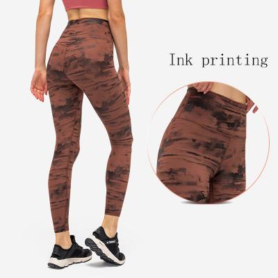 Cina La tintura dell'inchiostro ha modellato i pantaloni respirabili della palestra di pro allungamento della pelle delle ghette di yoga alto in vendita