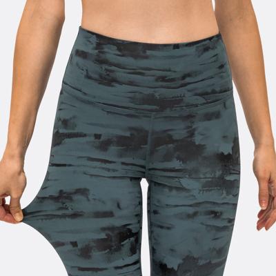 China Tinten-Färbung kopierte Yoga-Gamaschen-Prohaut-hohe Ausdehnungs-Breathable Turnhallen-Hosen zu verkaufen