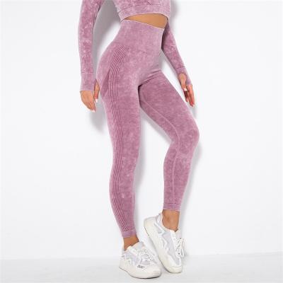 Cina La palestra lavata sgranocchia pantaloni senza cuciture della palestra di allenamento del bottino delle ghette di estremità i grandi in vendita