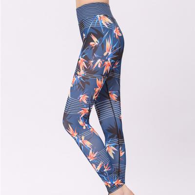 Cina Calzamaglia floreali modellate su misura di allenamento di Waisted dell'ascensore dell'anca dei pantaloni di yoga alte in vendita