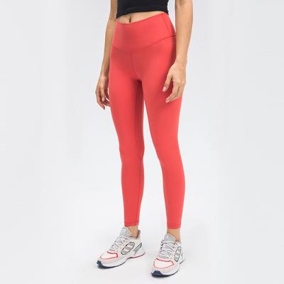 Cina Pantaloni ritenenti nudi di yoga della tasca 7/8 alta di ghetta della palestra di Waisted delle signore in vendita
