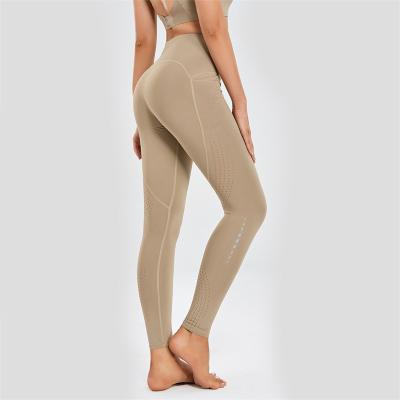Cina Front Pocket Plus Size Yoga ansima il controllo della pancia ha stampato alto Waisted Mesh Leggings in vendita