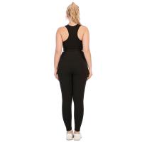 China Mesh Stitching Plus Size Yoga Sets 82% Polyester Yoga 2 Piece Exercise Set for sale