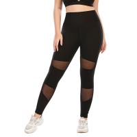 China Mesh Stitching Plus Size Yoga Sets 82% Polyester Yoga 2 Piece Exercise Set for sale