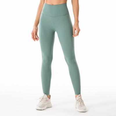China Tweezijdige Matte Nude Running Yoga Pants-de Trainingbeenkappen van de Vrouwen Hoge Taille Te koop