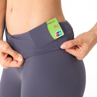 China Tweezijdige Matte Nude Running Yoga Pants-de Trainingbeenkappen van de Vrouwen Hoge Taille Te koop