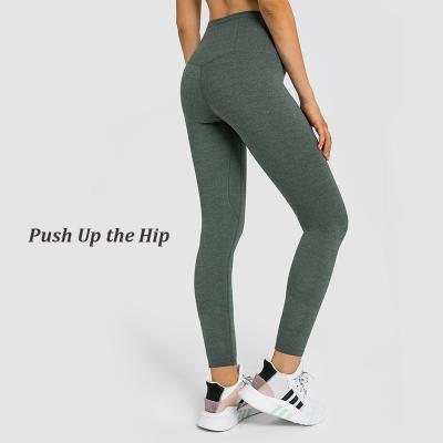 Cina pantaloni di nylon di yoga di forma fisica delle donne di 220gsm 80% che modellano multi svago Capris di sport della tasca in vendita