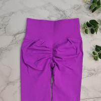China Solid Color Scrunch Butt Leggings Push Up Nylon Seamless Squat Proof for sale