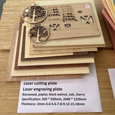 Cina Nuovo contraccatto di legno di basso di tendenza 3 mm per taglio laser in vendita