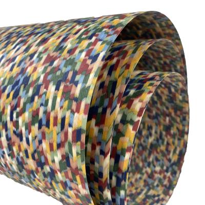 Cina Nuovo design artificiale colorato in legno finitura per gioielli scatola auto interni casa decorazione 2500 * 640mm in vendita