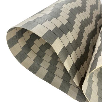 Cina Exotic Parquet Wood Veneer With Fleece Backing DIY per coprire le pareti in vendita