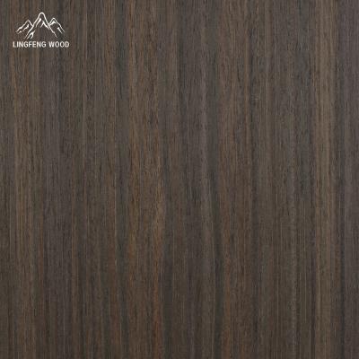 China Engineered Oak Veneer Natural Smoked Oak Color For Furniture Manufacture for sale