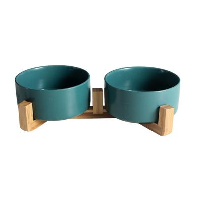 China OEM ODM Opgeheven Cat Food Bowls Ceramic Pet van de de Hondkom van de Kom Langzame Voeder Ceramische de Hondkommen Ceramische Cat Bowl Te koop
