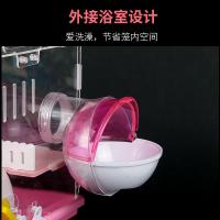 China Breathable Large Plastic Double Layer Hamster Cage 37mm Length for Small Pets for sale