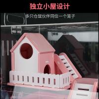 China Breathable Large Plastic Double Layer Hamster Cage 37mm Length for Small Pets for sale