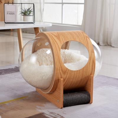 China Warmer gemütlicher Hund Cat Space Capsule Bed 60*40cm mit klarer Acrylhaube zu verkaufen