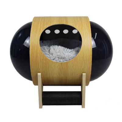 China Warmer gemütlicher Hund Cat Space Capsule Bed 60*40cm mit klarer Acrylhaube zu verkaufen
