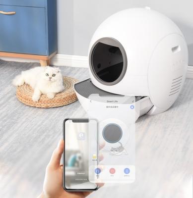 China Volledig Ingesloten Auto die de Zelfreinigende UVdesinfectie DC12V uithollen van Cat Toilet Te koop