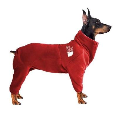 Cina Zoopollo i cappotti caldi del cane del vello del fronte del cane con rosso nero delle gambe in vendita