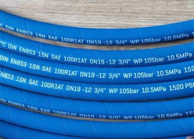 Cina Tubo flessibile idraulico di colore R1 R2 13mm della treccia blu del cavo in vendita