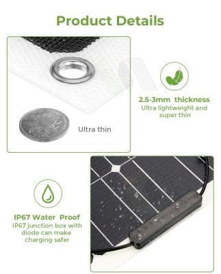 Cina Monocristallino PV 150w 200w pannello solare flessibile ETFE film sottile in vendita