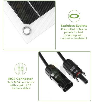 Cina Monocristallino PV 150w 200w pannello solare flessibile ETFE film sottile in vendita