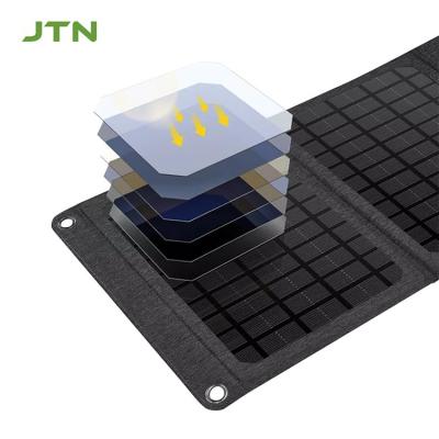 China Opvouwbaar ontwerp zonnepaneeloplader 24W/30W voor laptop en telefoon buitenkamperen Te koop