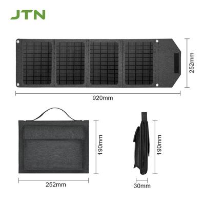 China Opvouwbaar ontwerp zonnepaneeloplader 24W/30W voor laptop en telefoon buitenkamperen Te koop