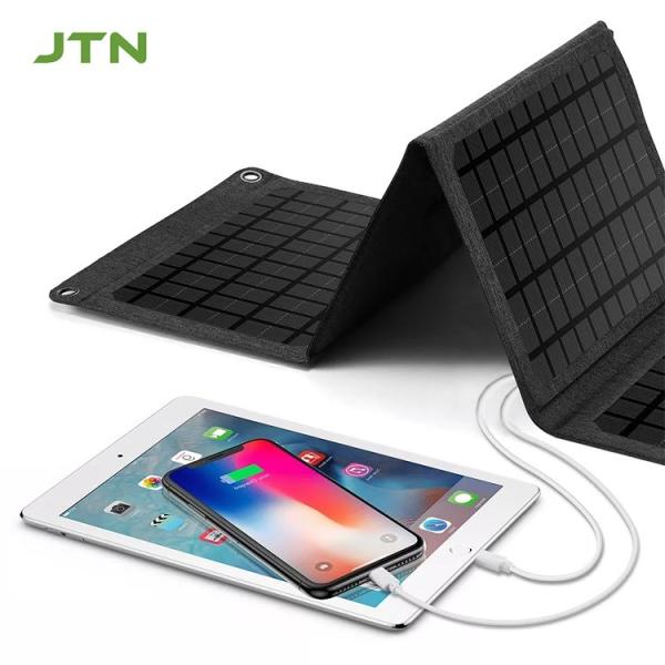 Quality 24W Powered Solar Mobile Phone Charger Cell For Outdoor Camping Hiking for sale