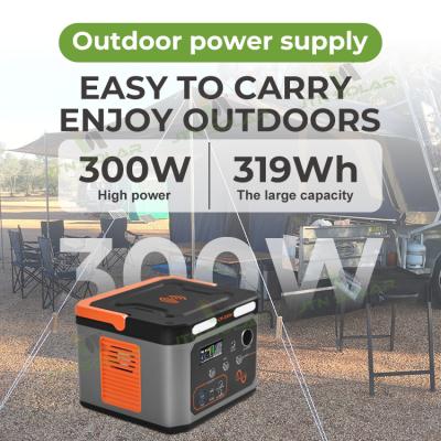 China 300 Watt Solar Panel Powerstation Lithium Ion Battery Energy Storage 86400mA for sale