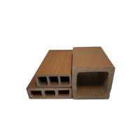 China PVC Foam Square Post 100mm x 100mm Wood Grain Embossed for Durable Ceiling Decking for sale