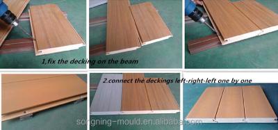Cina Materiale composito per pavimenti esterni in schiuma in PVC con design moderno e finitura matta in vendita