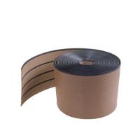 China Fireproof Soft PVC Boat Deck Flooring 50mm x 5mm x 25m Teak Grey Marine Grade for sale