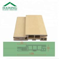 China Customized PVC WPC Door Frames Fireproof 60mm Thermal Insulation Energy Efficient Profiles for sale