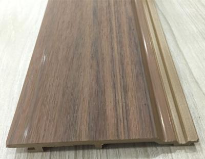 中国 外装用PVC壁面のための共圧3D壁パネルでティークの美しさを体験する 販売のため