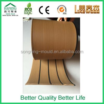 Cina Estrussione esterna Soft PVC Barca Deck Il Perfetto Teak Sintetico Deck Materiale di aggiornamento in vendita