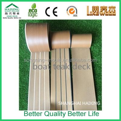 Cina Estrussione esterna Soft PVC Barca Deck Il Perfetto Teak Sintetico Deck Materiale di aggiornamento in vendita