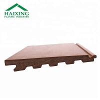 China PVC WPC Engineered Composite Wood Decking Wall Cladding Panels 100-180mm 2.0m for sale