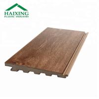 China PVC WPC Engineered Composite Wood Decking Wall Cladding Panels 100-180mm 2.0m for sale