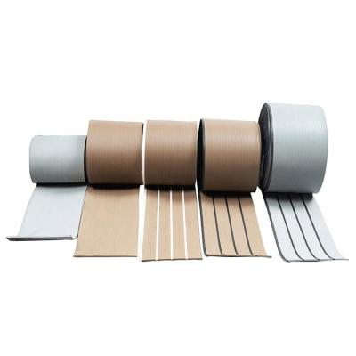 Cina 25 metri/rollo Anti UV PVC Yacht Teak Pavimento in teak/grigio Lunghezza 25 metri/rollo in vendita
