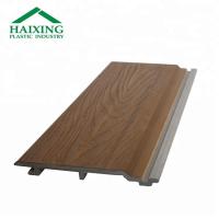 China Custom Teak Composite Wall Panel Cladding Siding 100-180mm x 10-26mm for Exterior for sale
