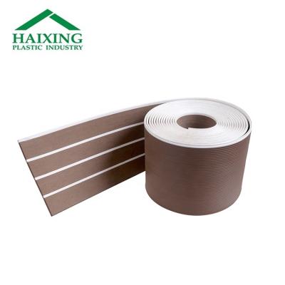 Cina HAIXING/LIKEWOOD Larghezza 19cm PVC Barca Teak Decking Teak marino sintetico per yacht in vendita